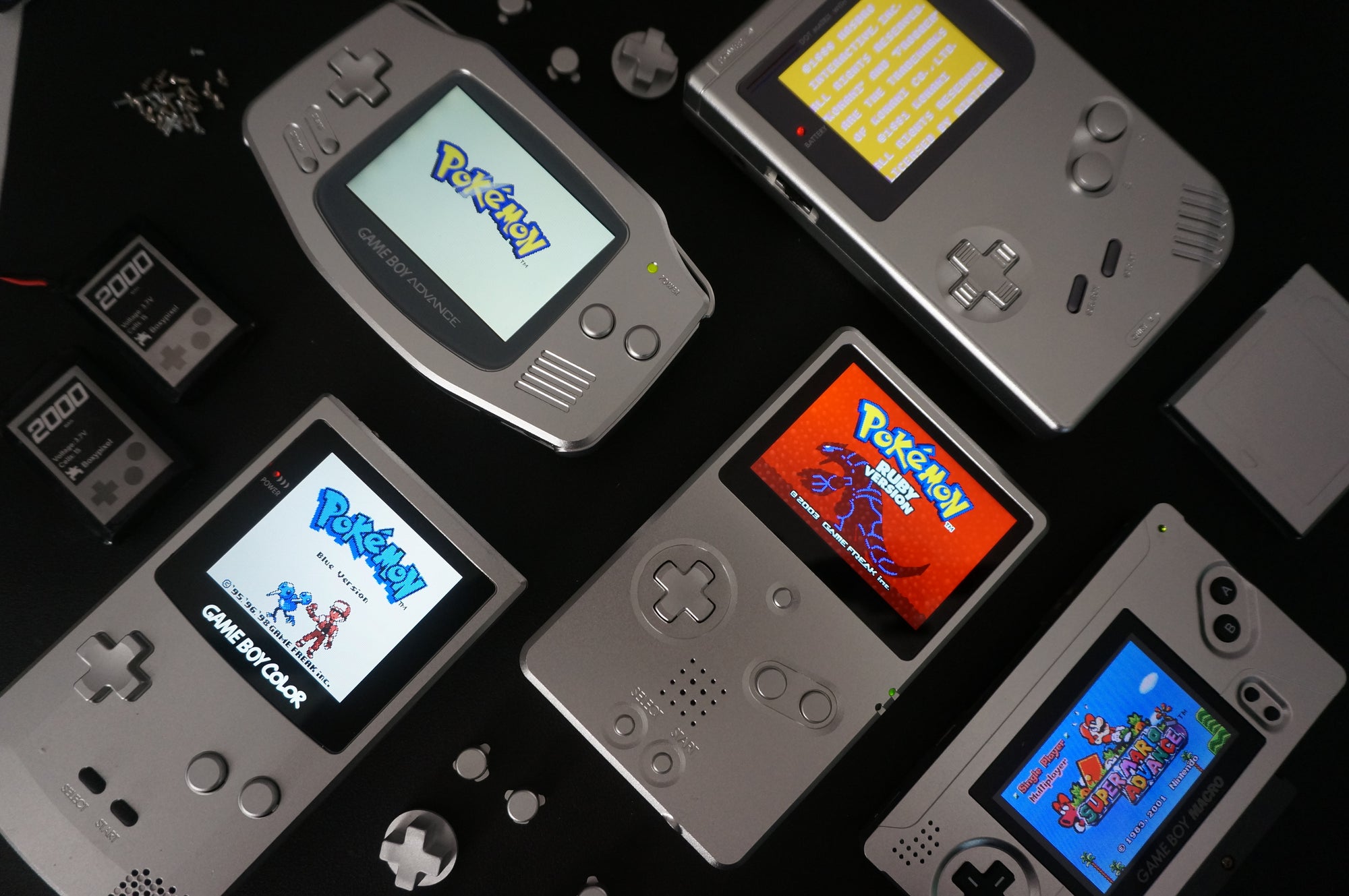 Game Boy Parts Machined Metal Aluminum Shells, Mods by Boxy Pixel