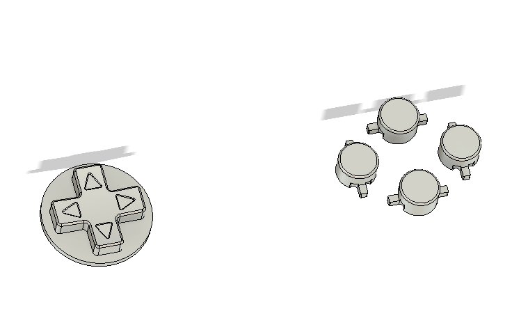 Super Nintendo Controller Metal Buttons - Front Set