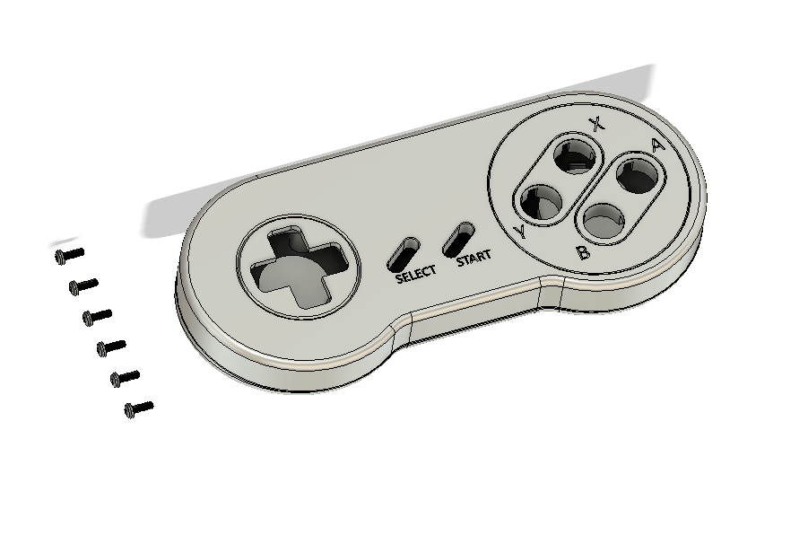 Super Nintendo (SNES) Metal Controller Housing Set