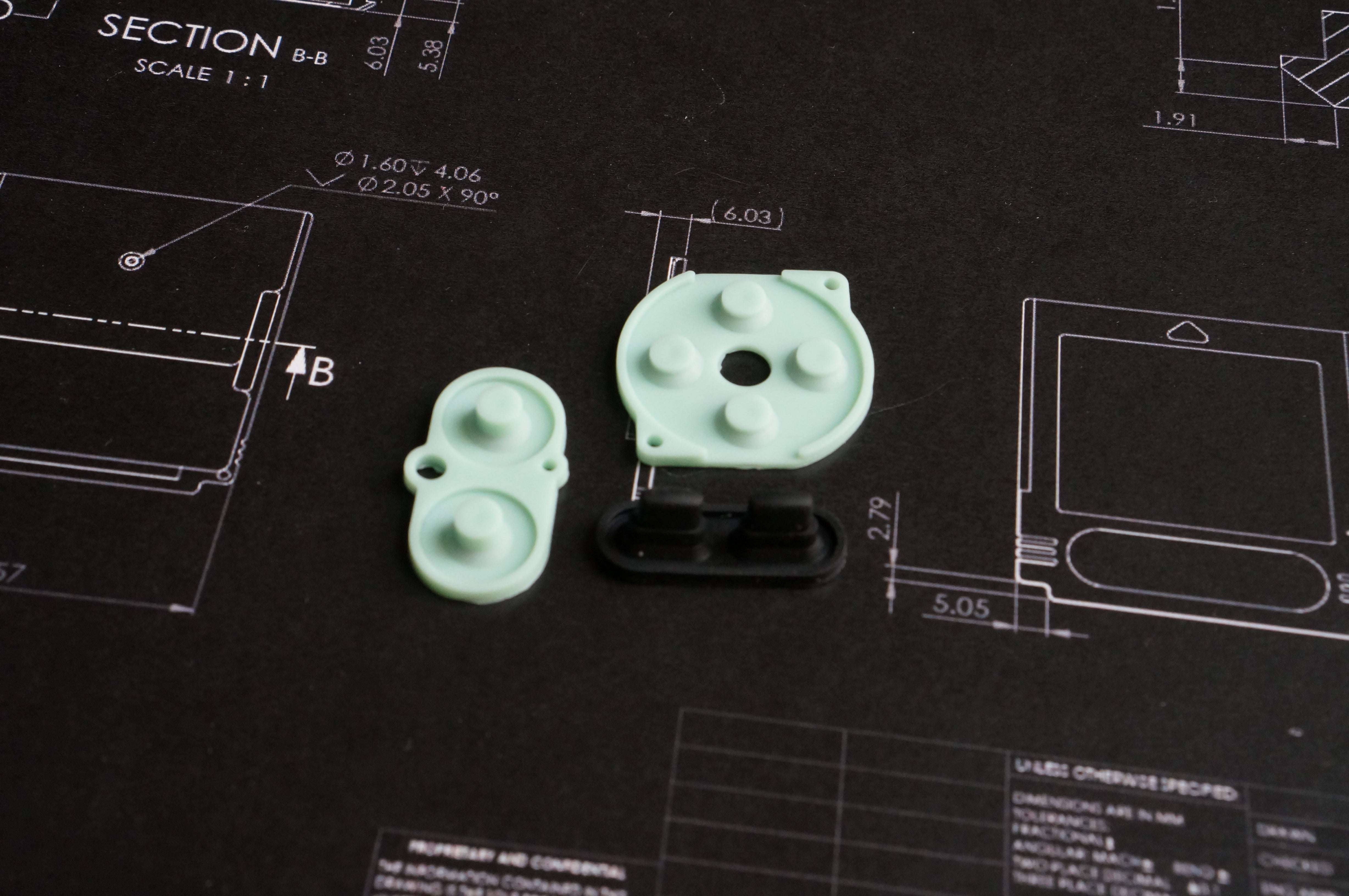 Gameboy Color Replacement Silicone Buttons