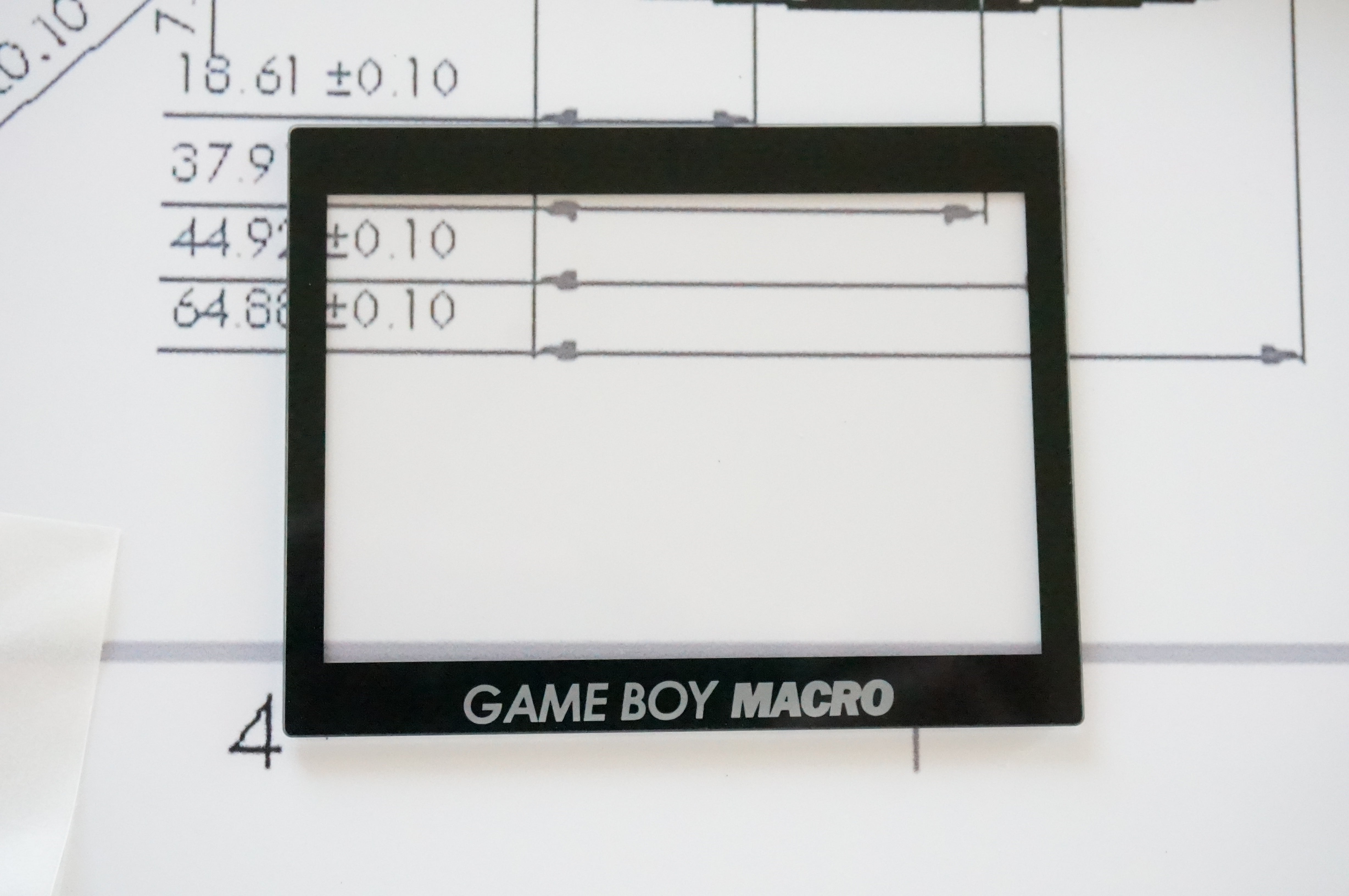 Game Boy Macro- Glass screen lens