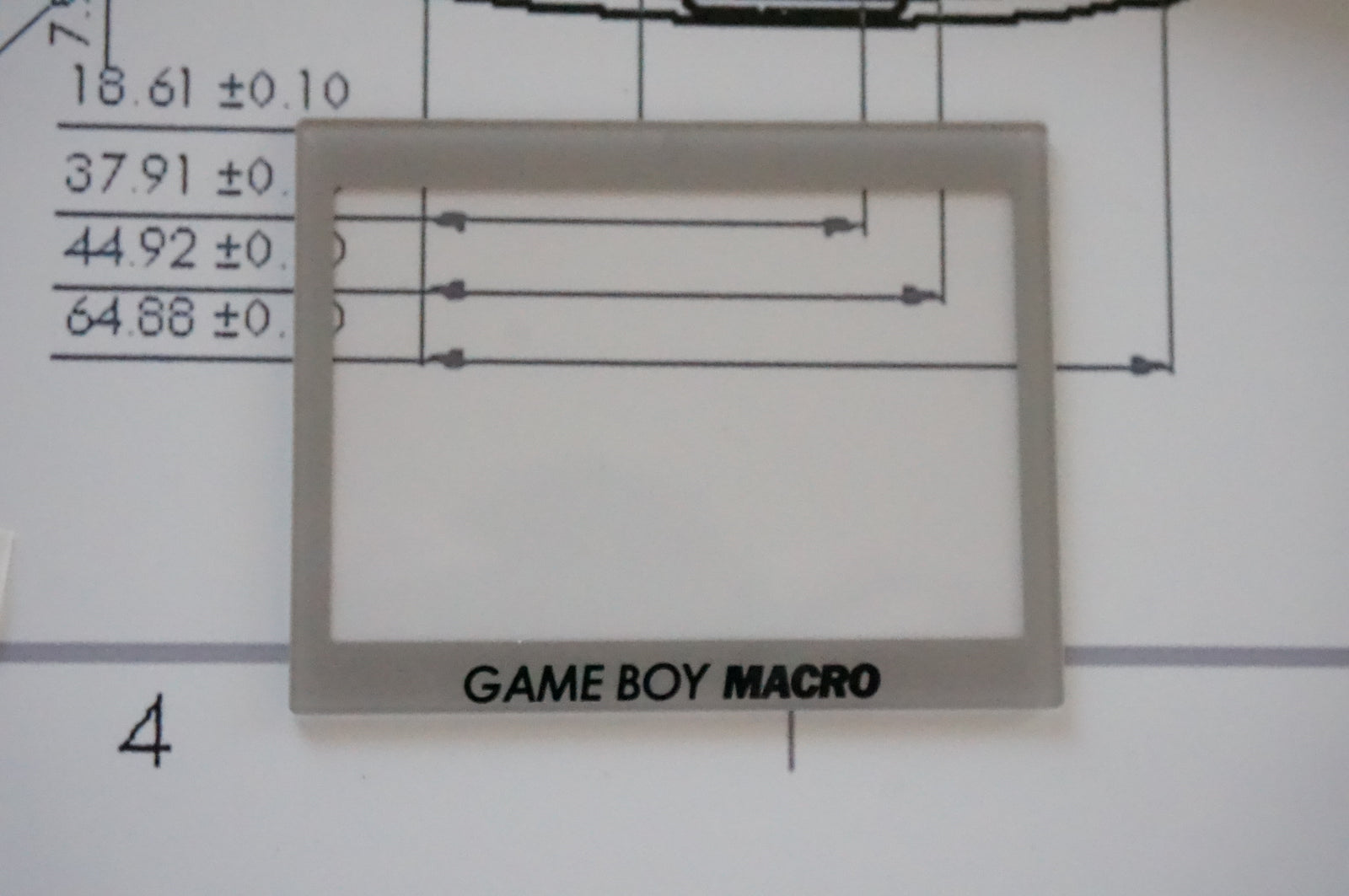 Game Boy Macro- Glass screen lens